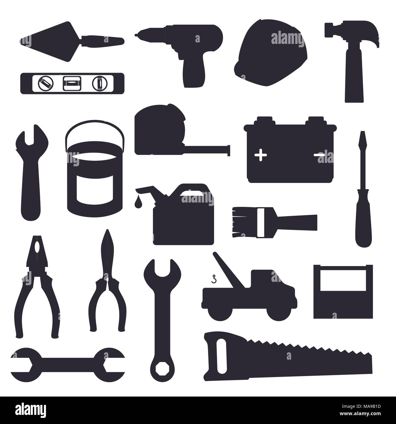 Construction and tools graphic design, vector illustration eps10 Stock ...