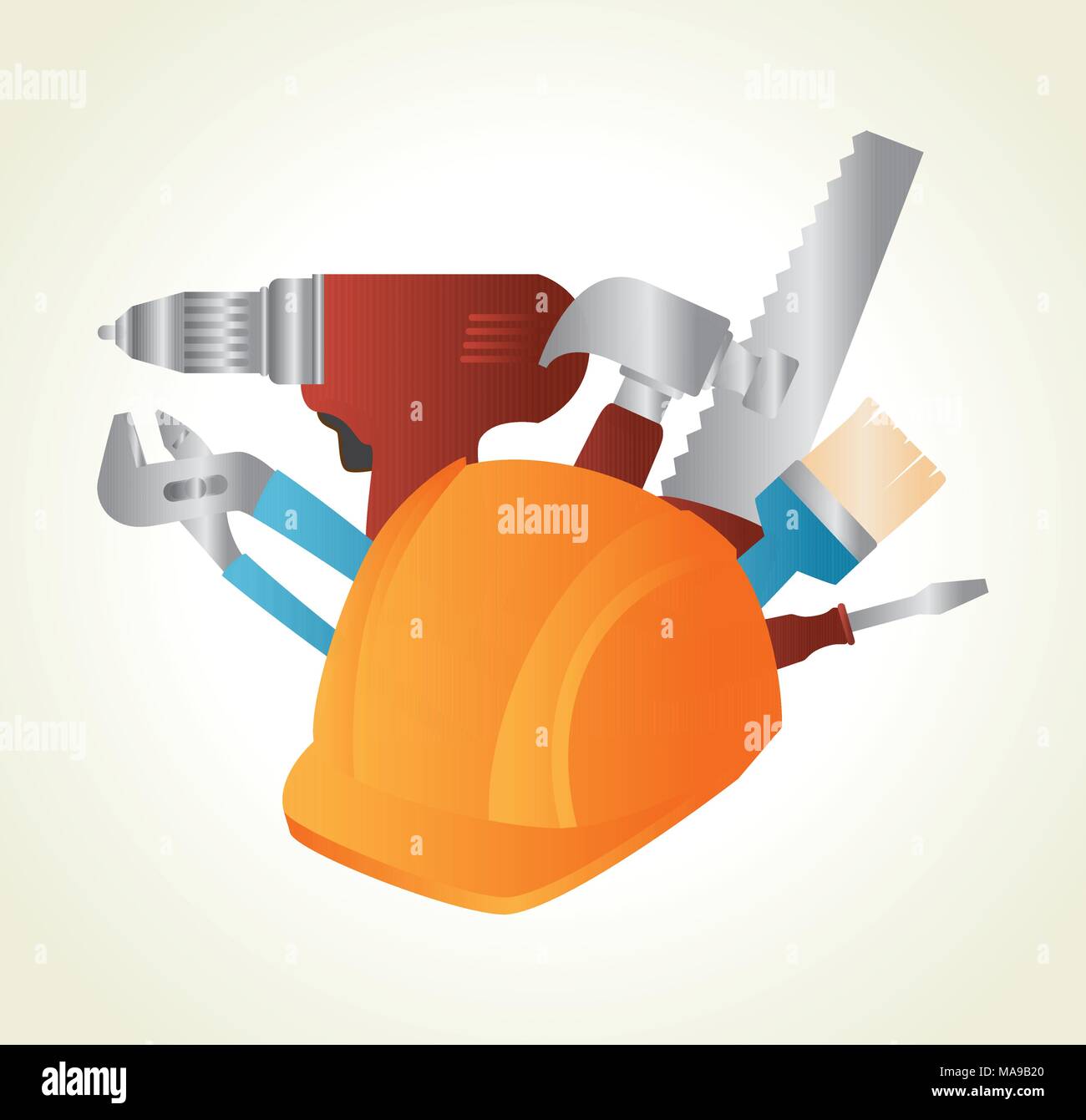 Construction and tools graphic design, vector illustration eps10 Stock ...