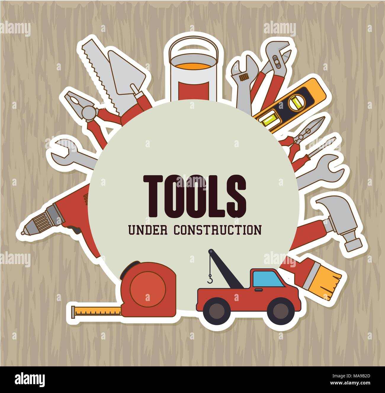 Construction and tools graphic design, vector illustration eps10 Stock ...