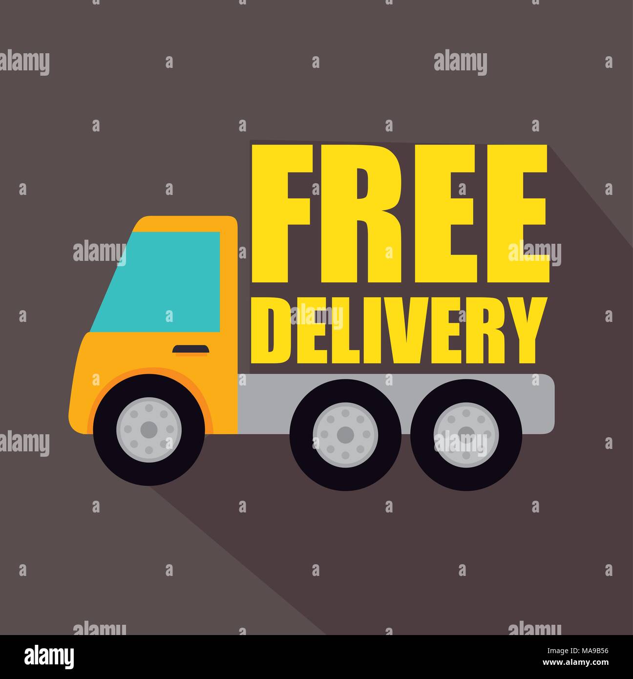 Free delivery and shipping design, vector illustration Stock Vector ...