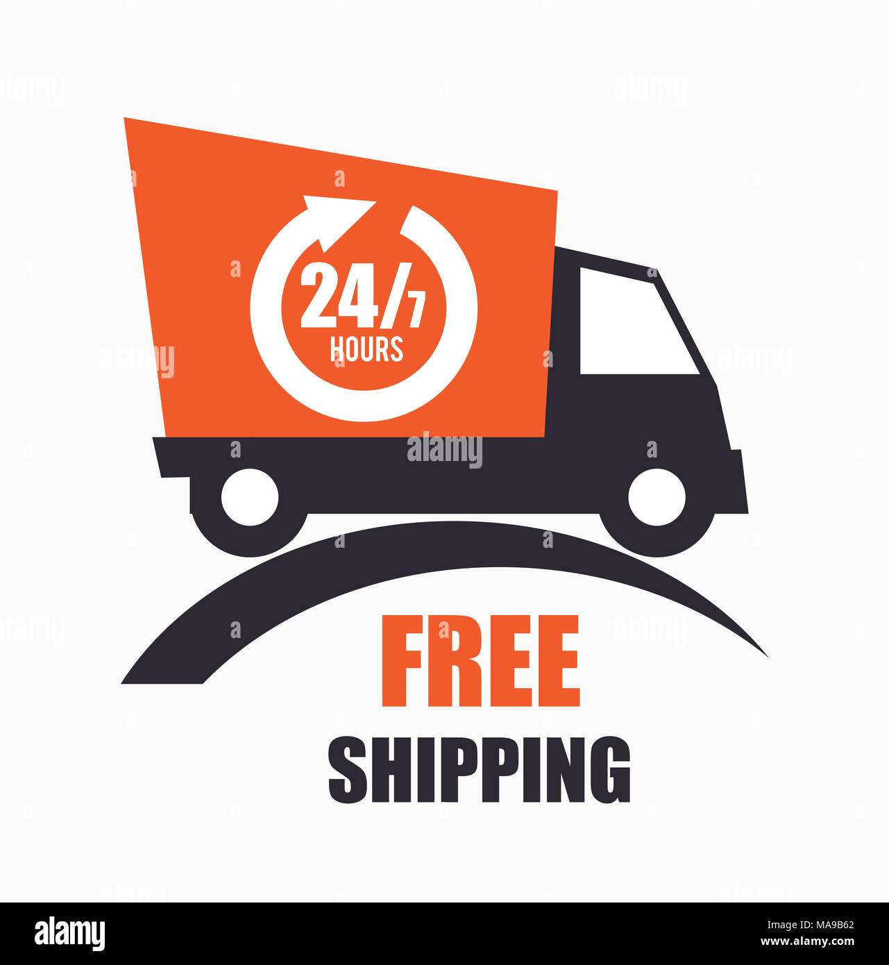 Free delivery and shipping design, vector illustration Stock Vector ...
