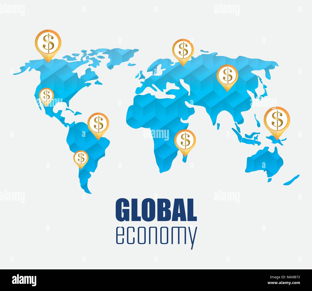 Business and global economy icon graphic design, vector illustration Stock Vector Image & Art ...