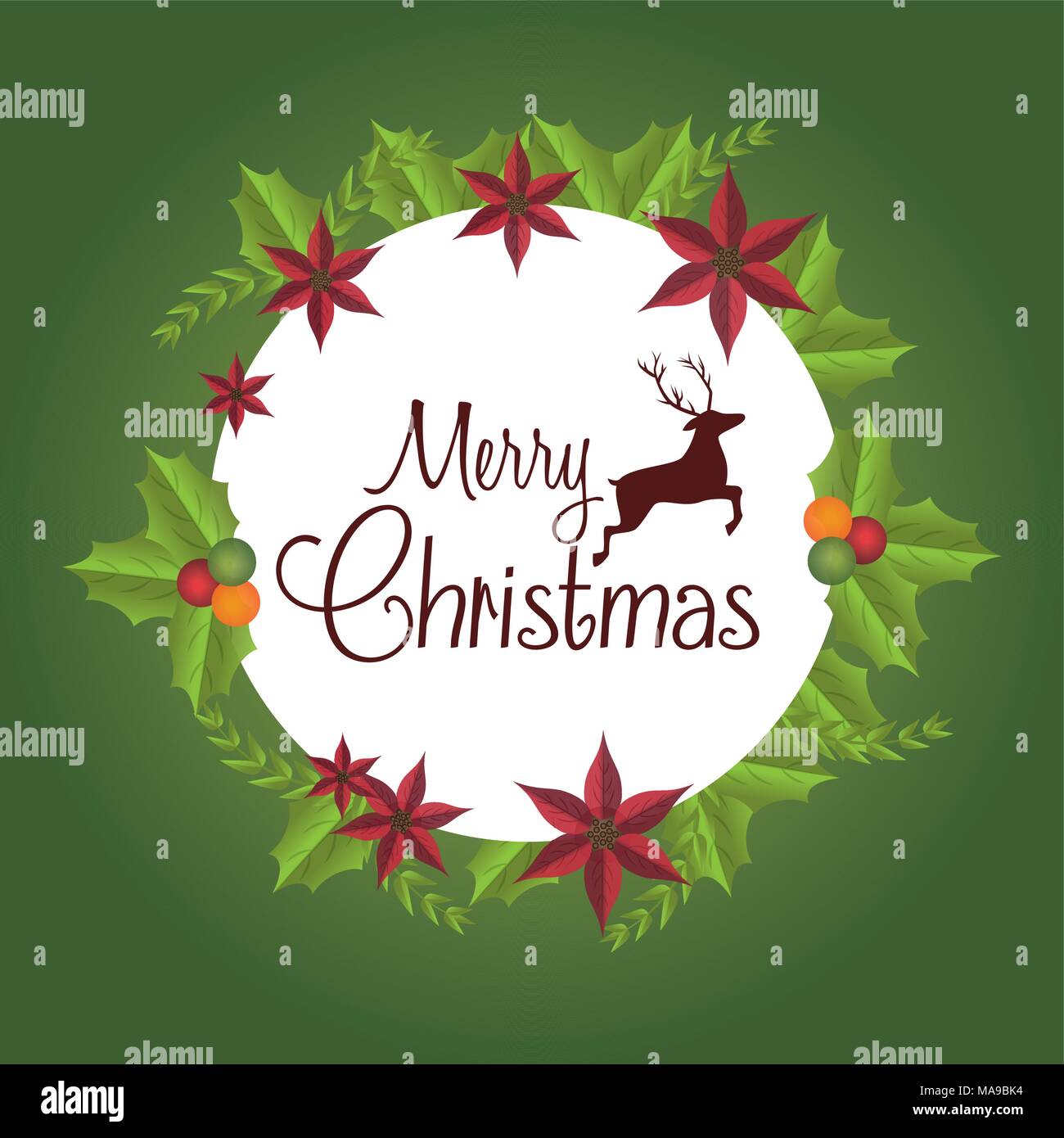 Merry christmas colorful card Stock Vector Image & Art - Alamy