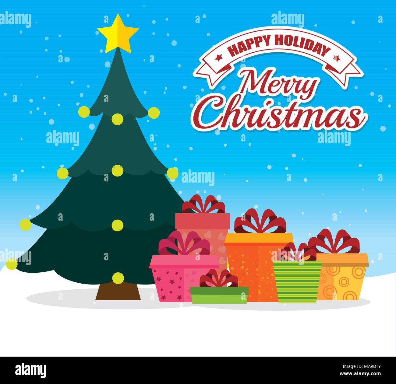 Merry christmas card design Stock Vector Image & Art - Alamy