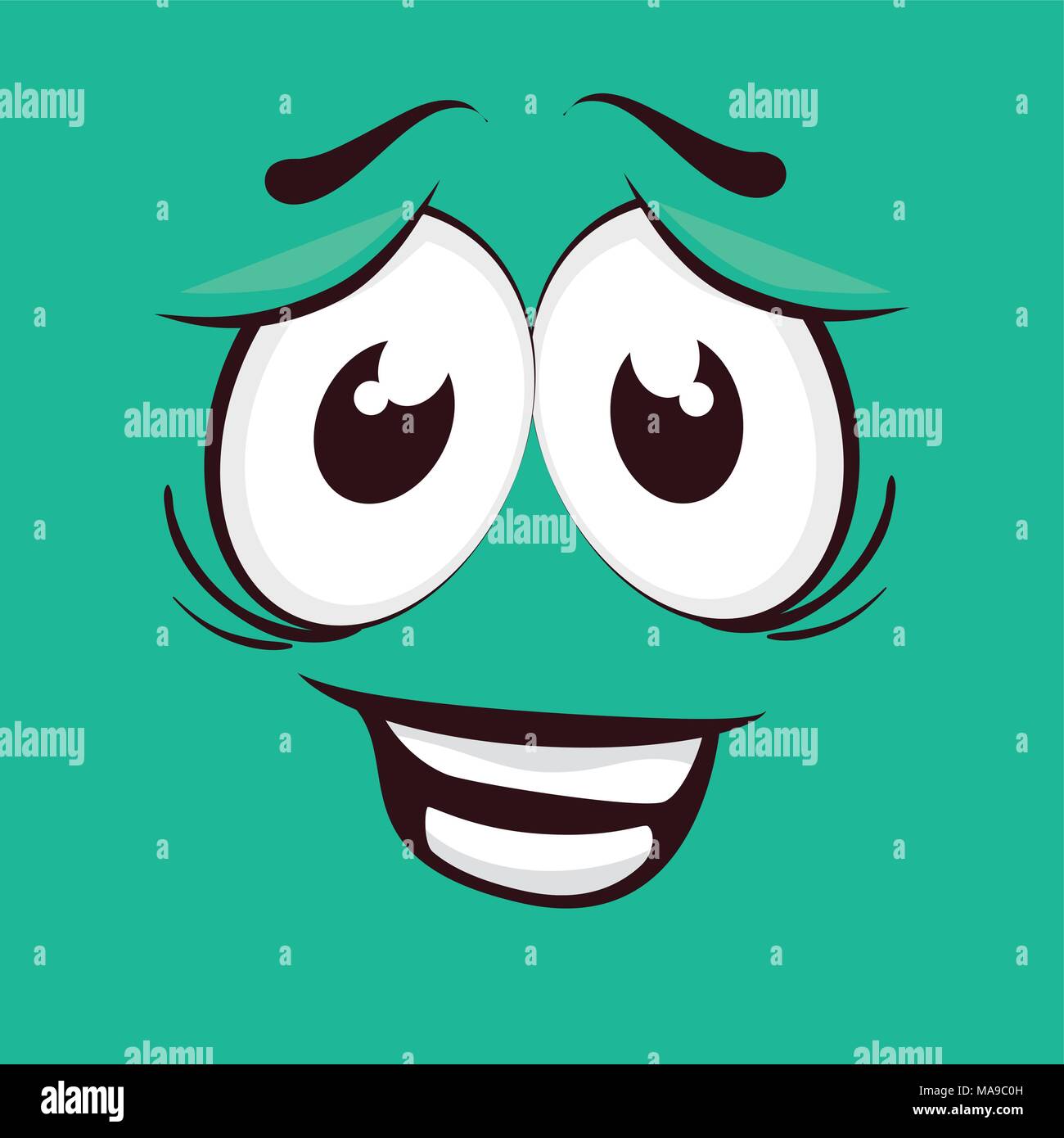 Funny cartoon face Stock Vector Image & Art - Alamy
