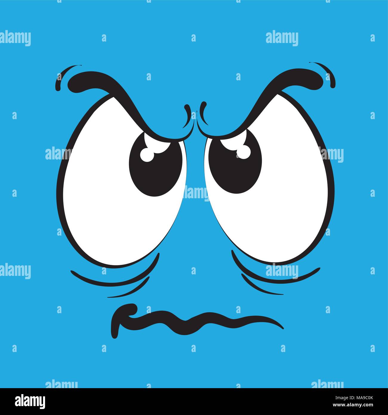 Funny cartoon face Stock Vector Image & Art - Alamy