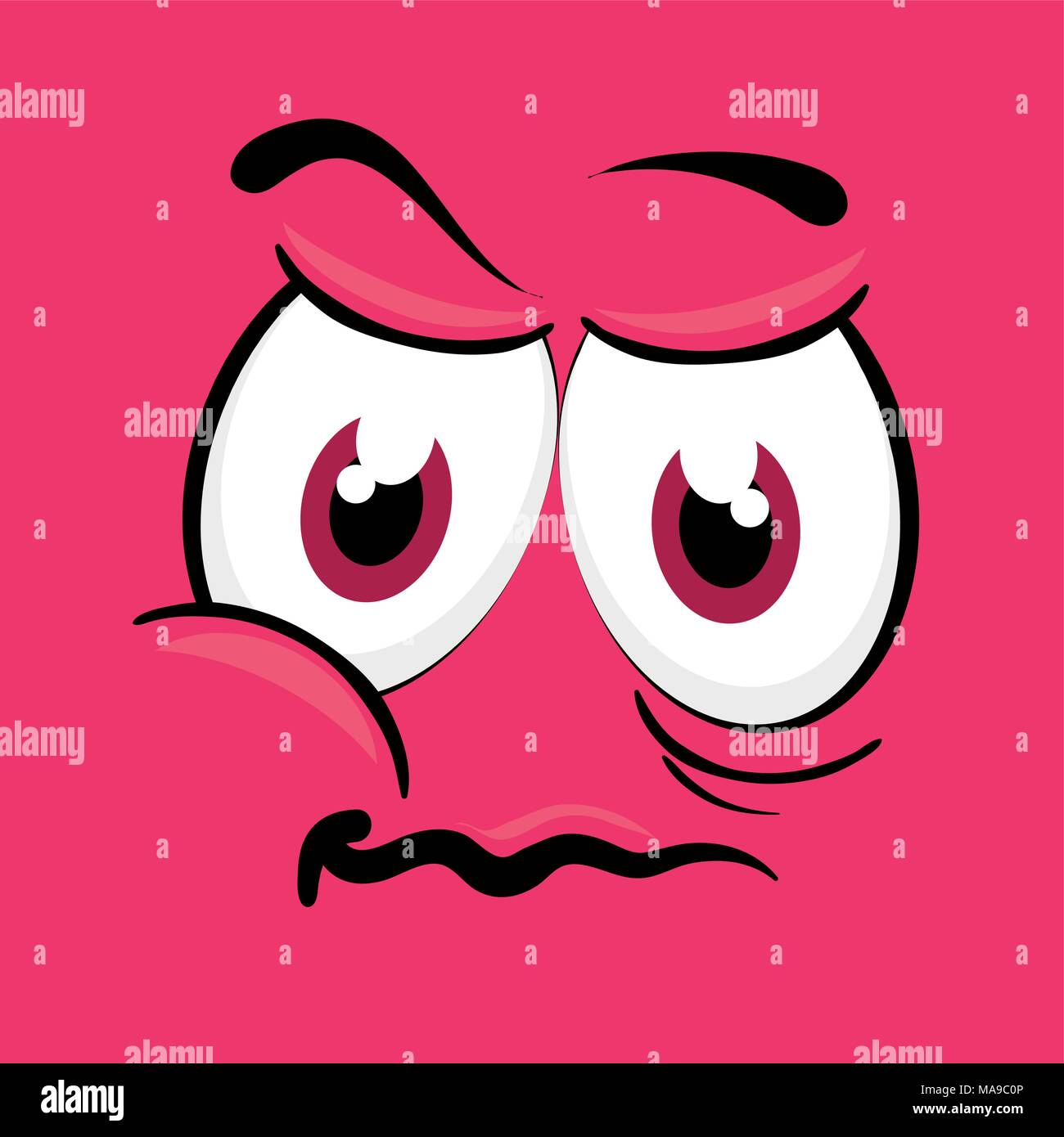 Funny cartoon face Stock Vector Image & Art - Alamy
