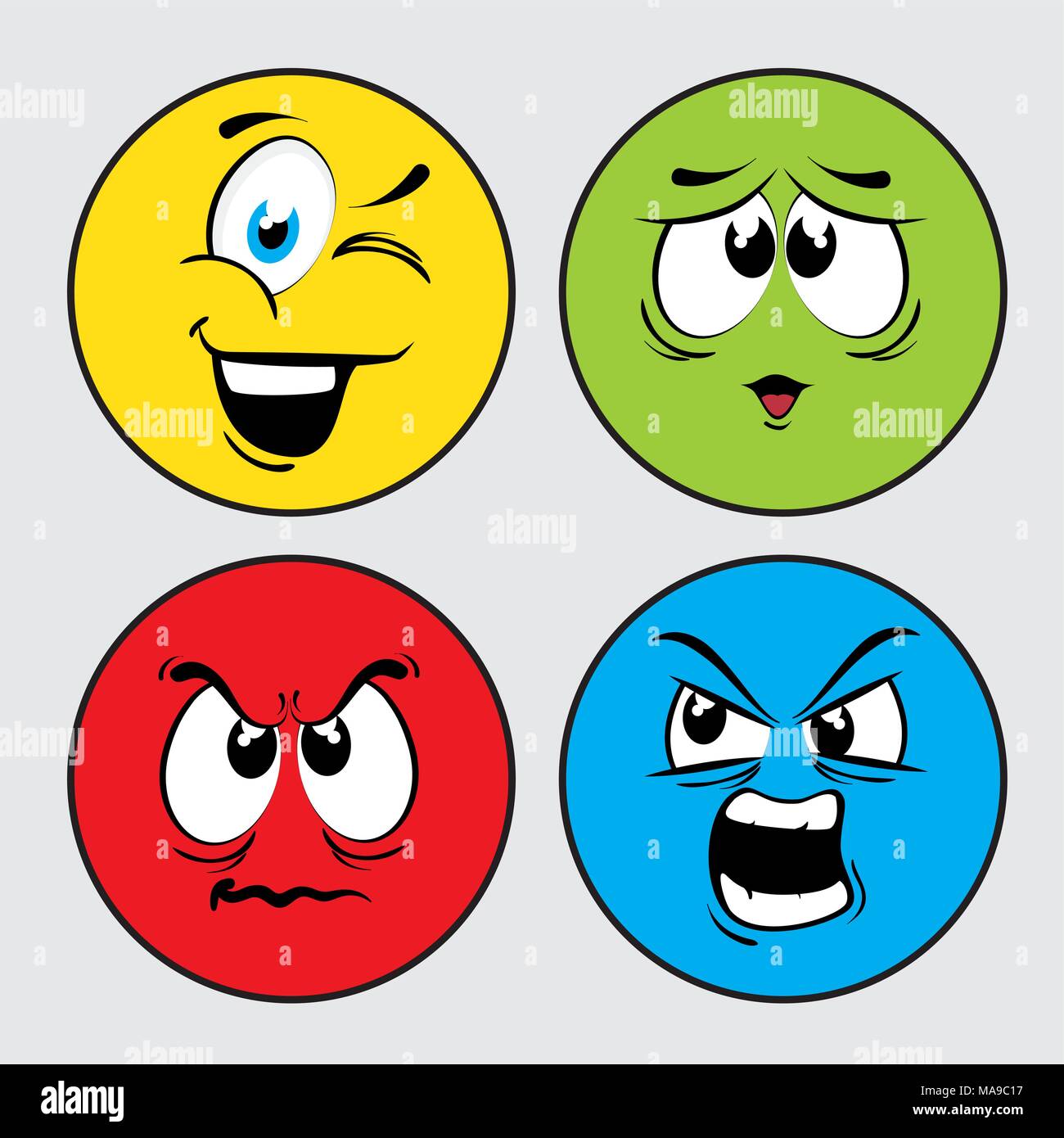 Funny cartoon face Stock Vector Image & Art - Alamy