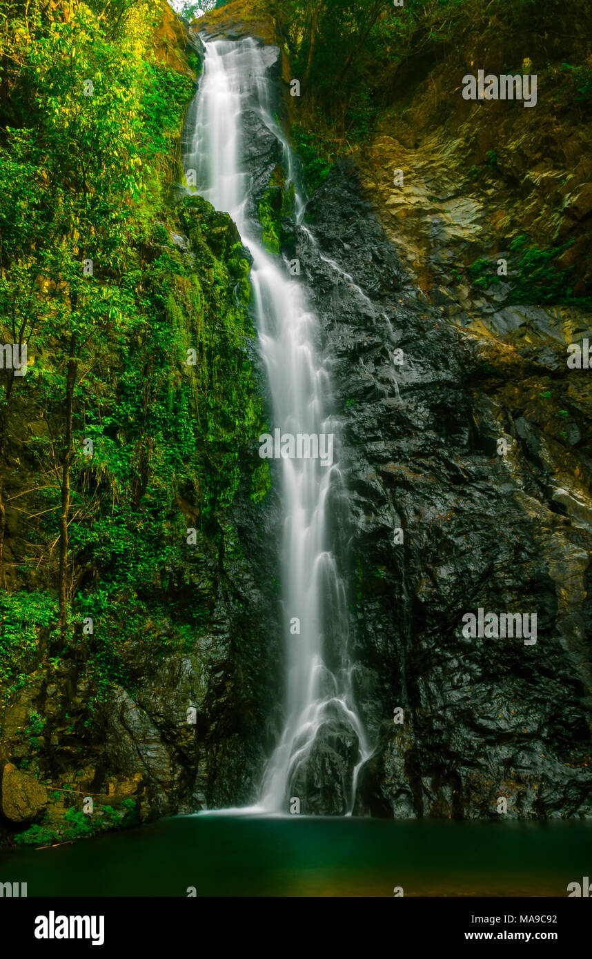 Full length, portrait of the beautiful Mainapi Waterfall located in ...