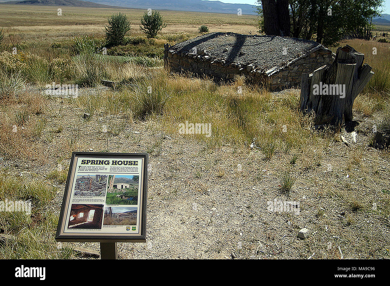 Fort Ruby Historic Spring House. Built into the side of a hill, this ...
