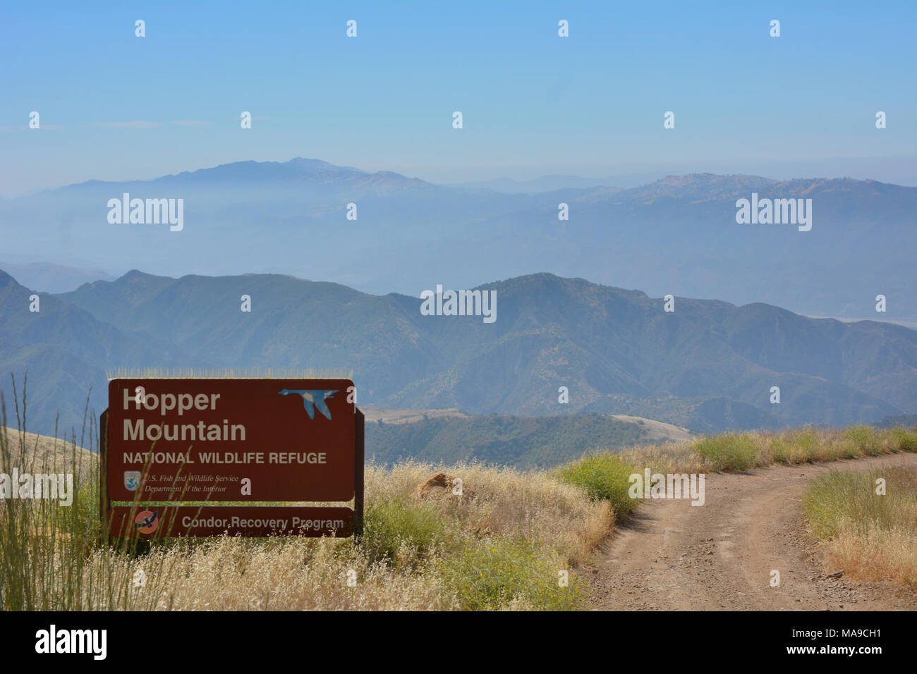 Hopper Mountain National Wildlife Refuge. A high mountain valley ...