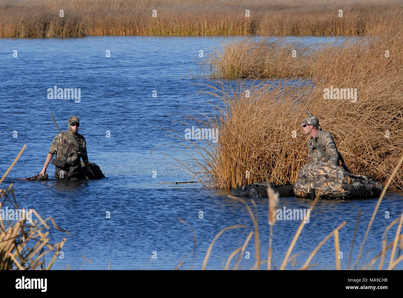 Hunting Waterfowl Lower Klamth Refuge Stock Photo - Alamy