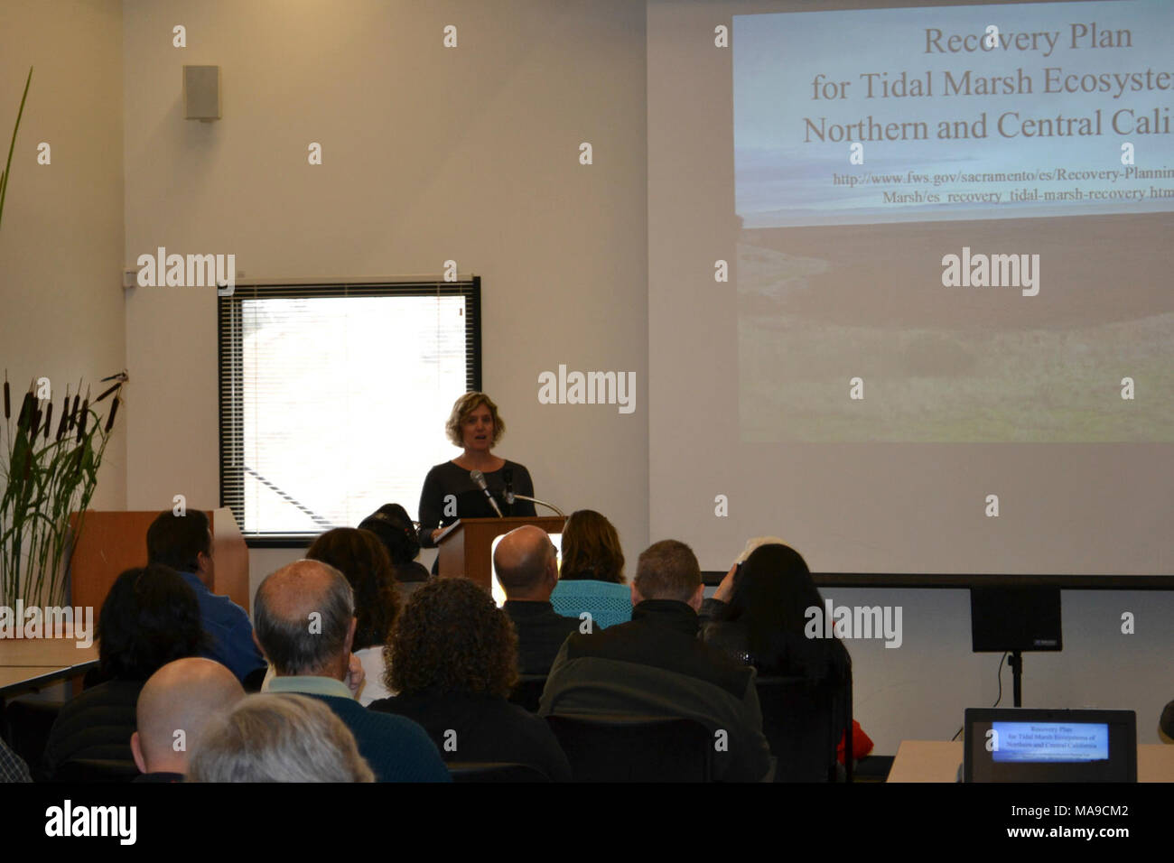 Jennifer Norris speaking at TMRP-11-14-13 Stock Photo - Alamy