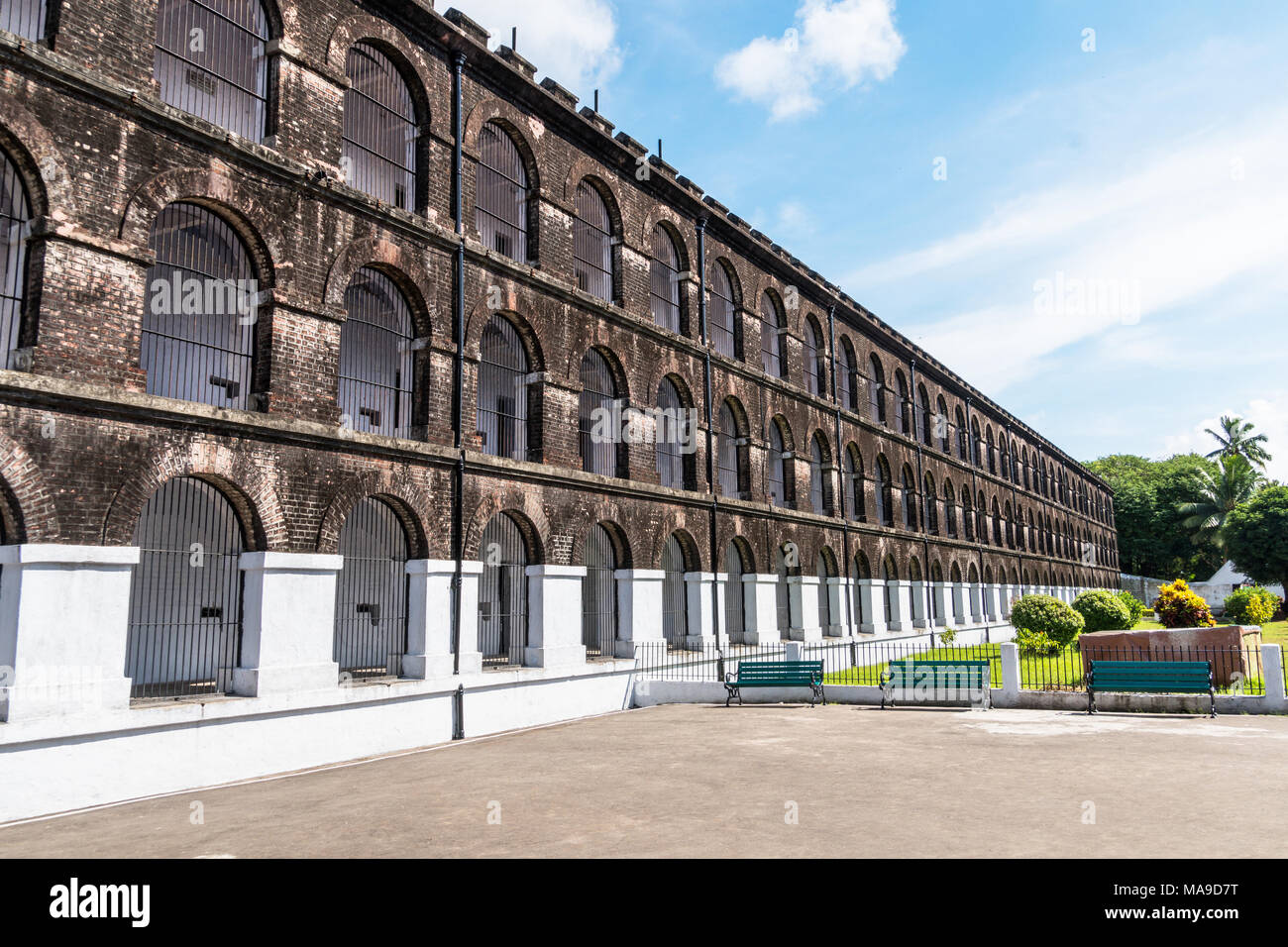 One of the surviving buildings of the old British prison in port Blair ...