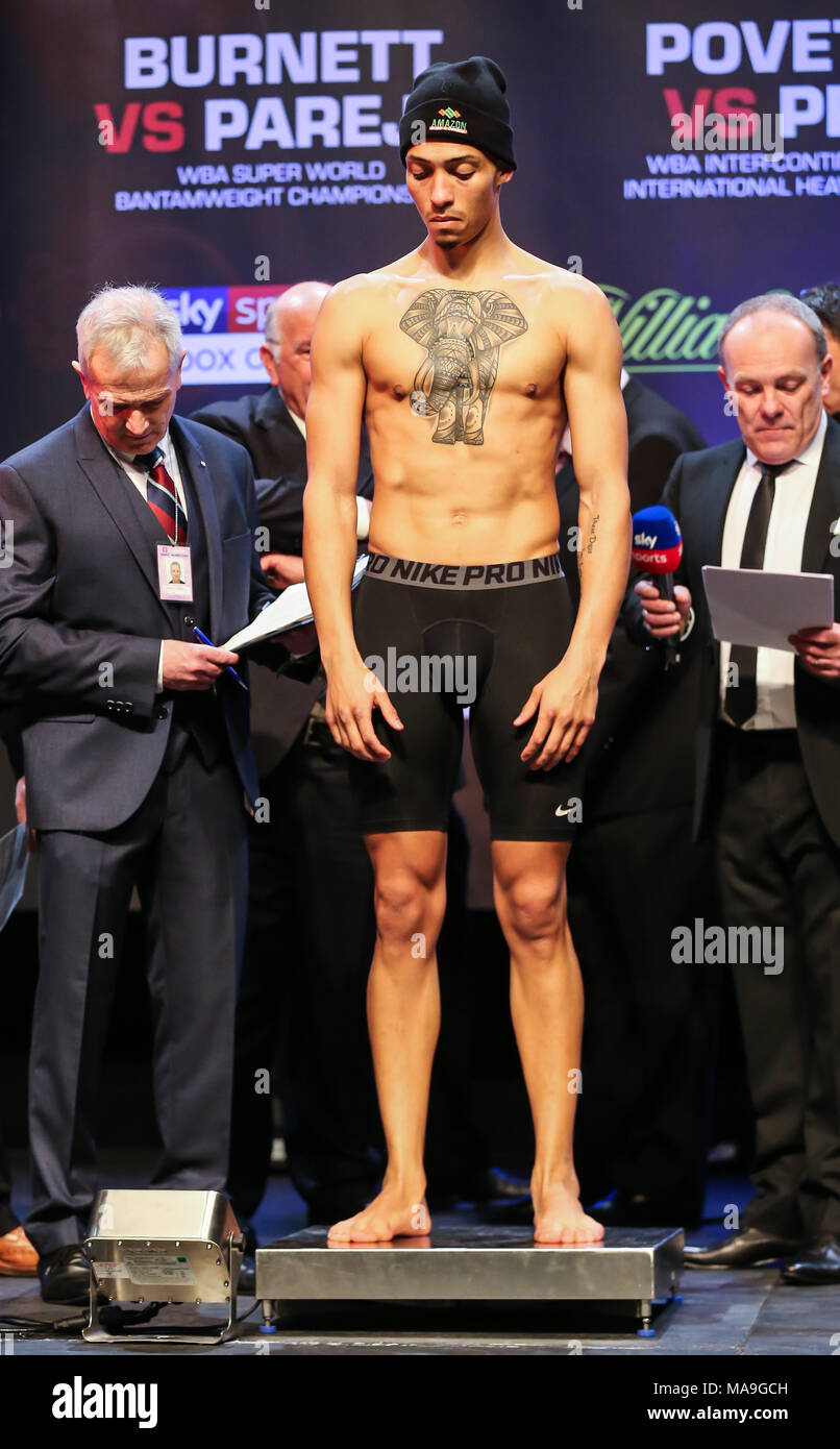 03-30-2018, Motopoint Arena Hall, Cardiff. Morgan Jones MOSE AUIMATAGI ...