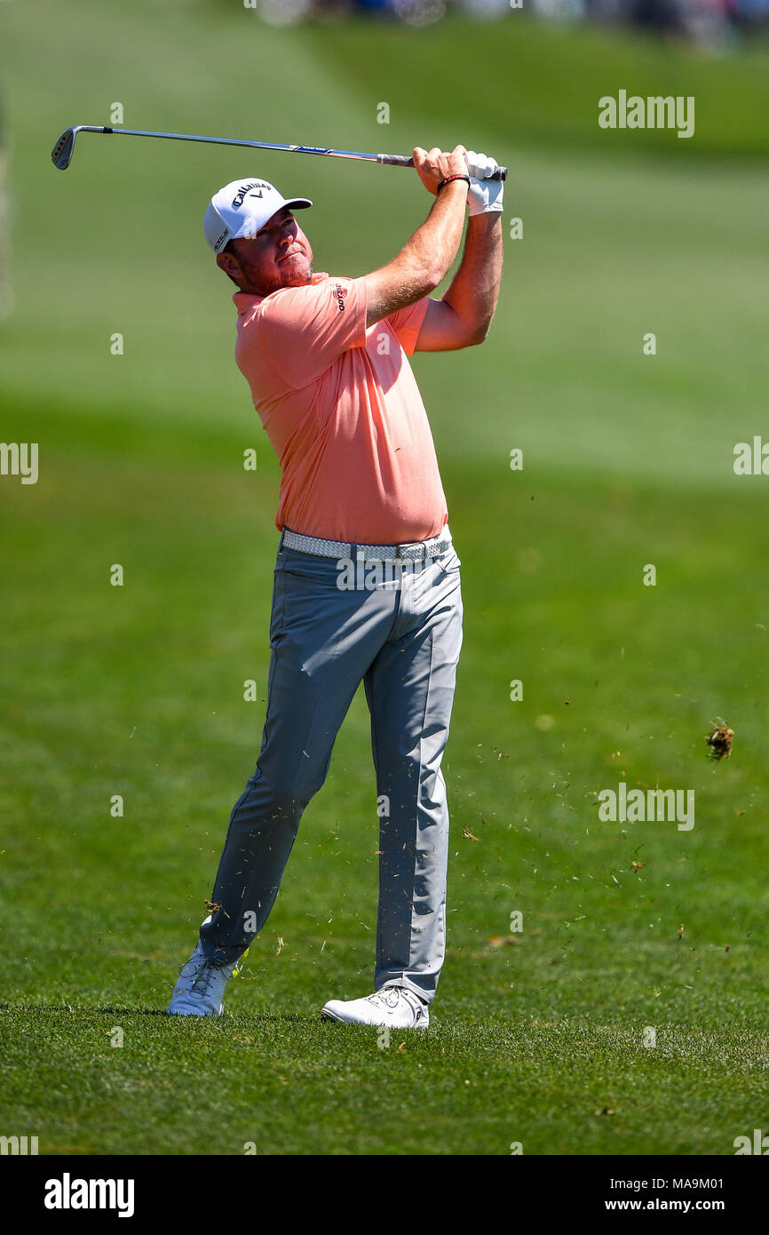 Humble, Texas, USA. 30th Mar, 2018. Robert Garrigus in action during ...