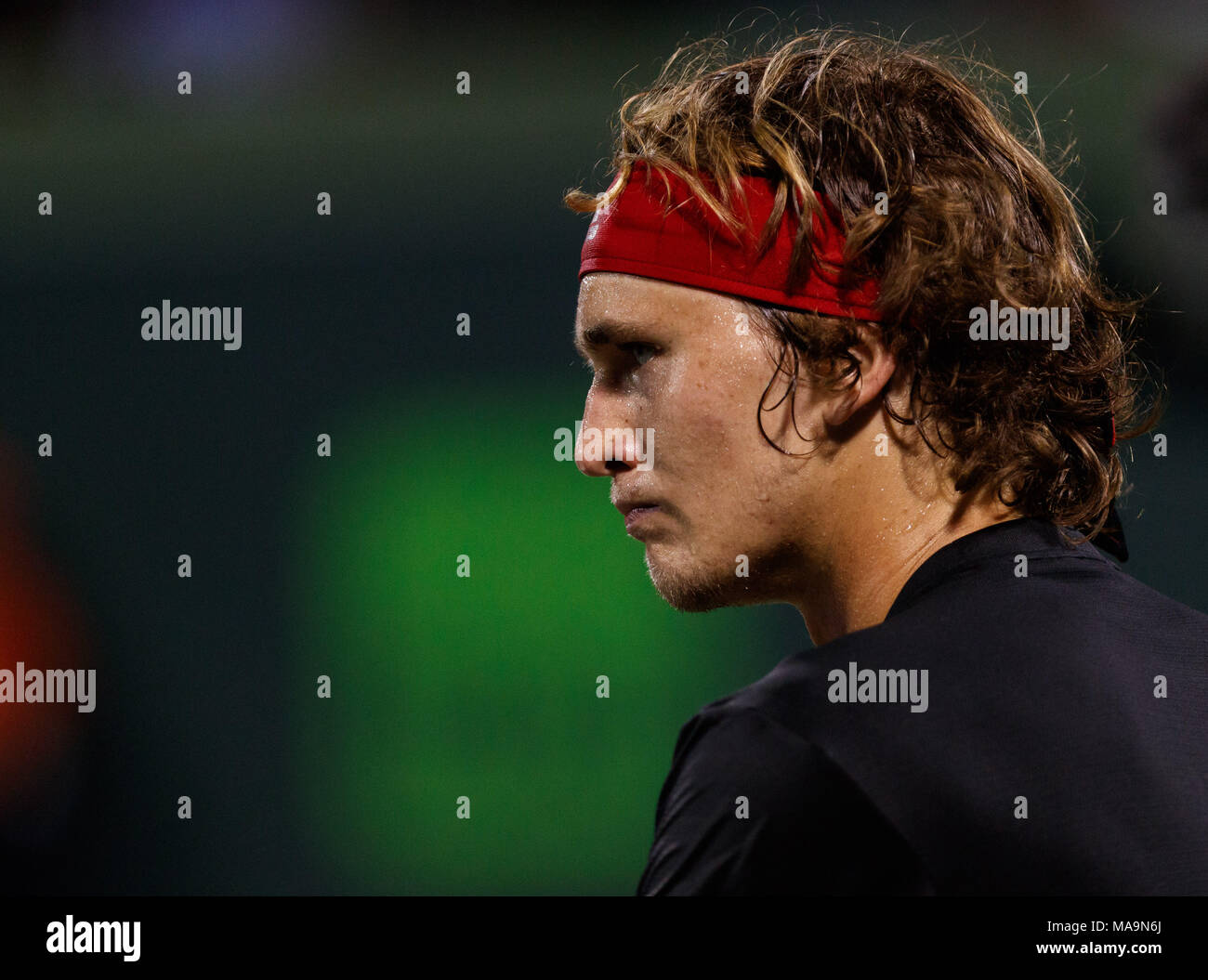 Key Biscayne, Florida, USA. 30th Mar, 2018. Alexander Zverev of Germany ...