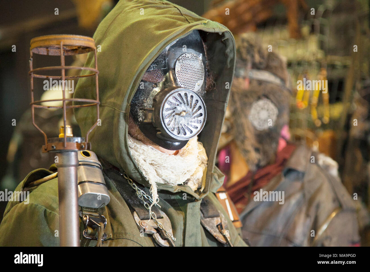 Cosplay Steampunk futuristic nuclear ventilated retro full face vintage ...