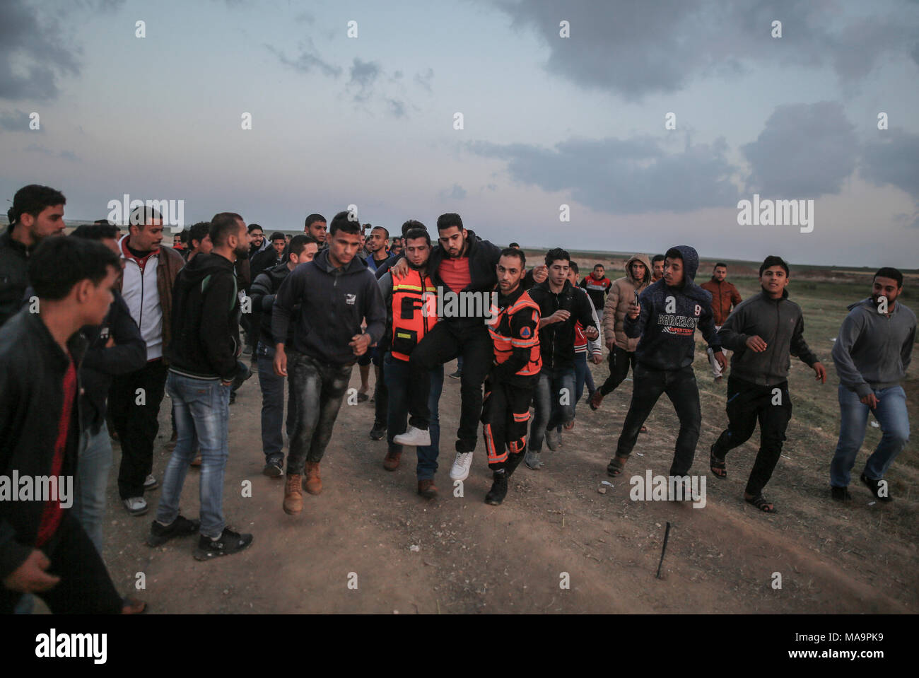 Palestinian civil defence hi-res stock photography and images - Alamy