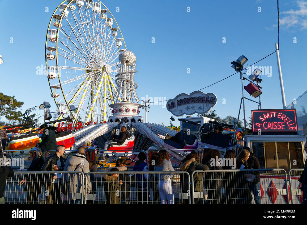 Paris, France. 30th Mar, 2018. With 350 attractions and 80 rides, the ...