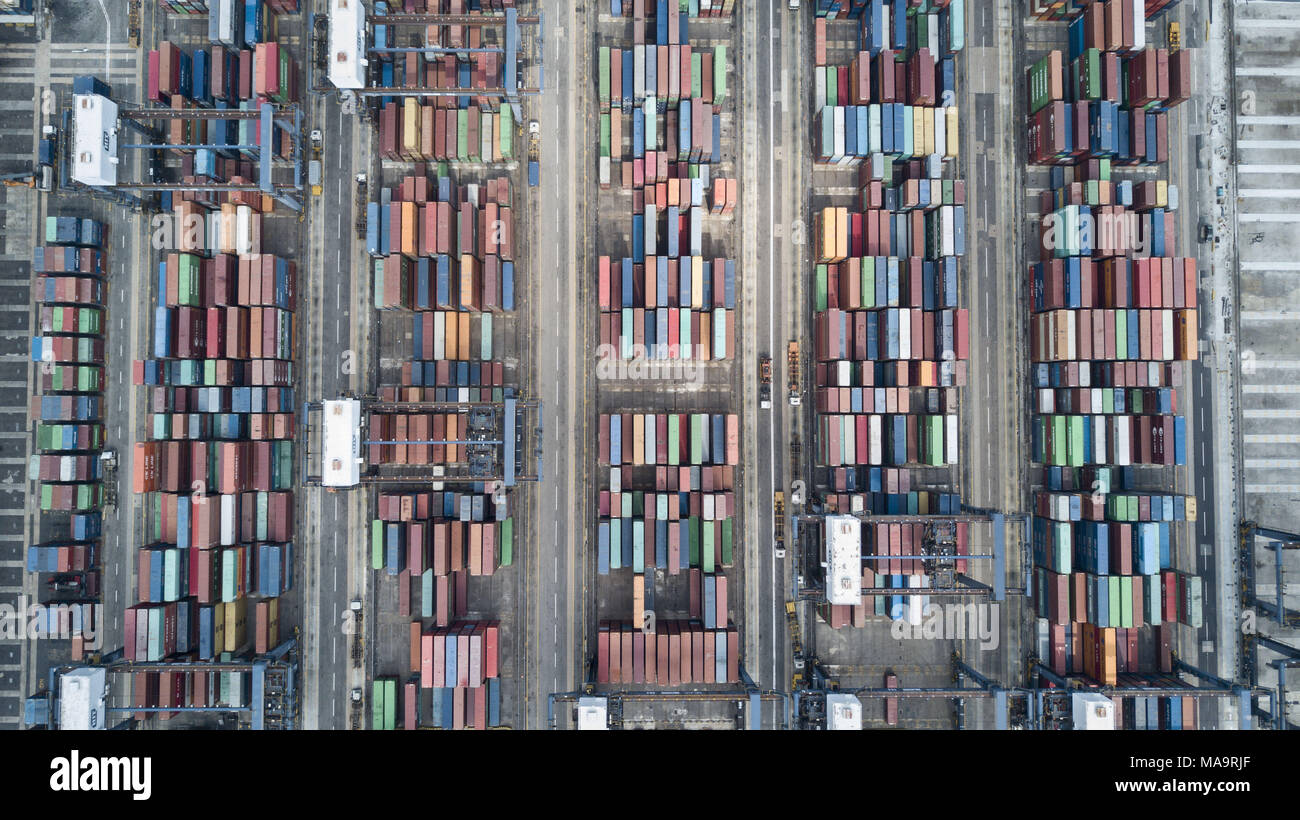Hong Kong, New Territories, Hong Kong. 30th Mar, 2018. Aerial view of ...