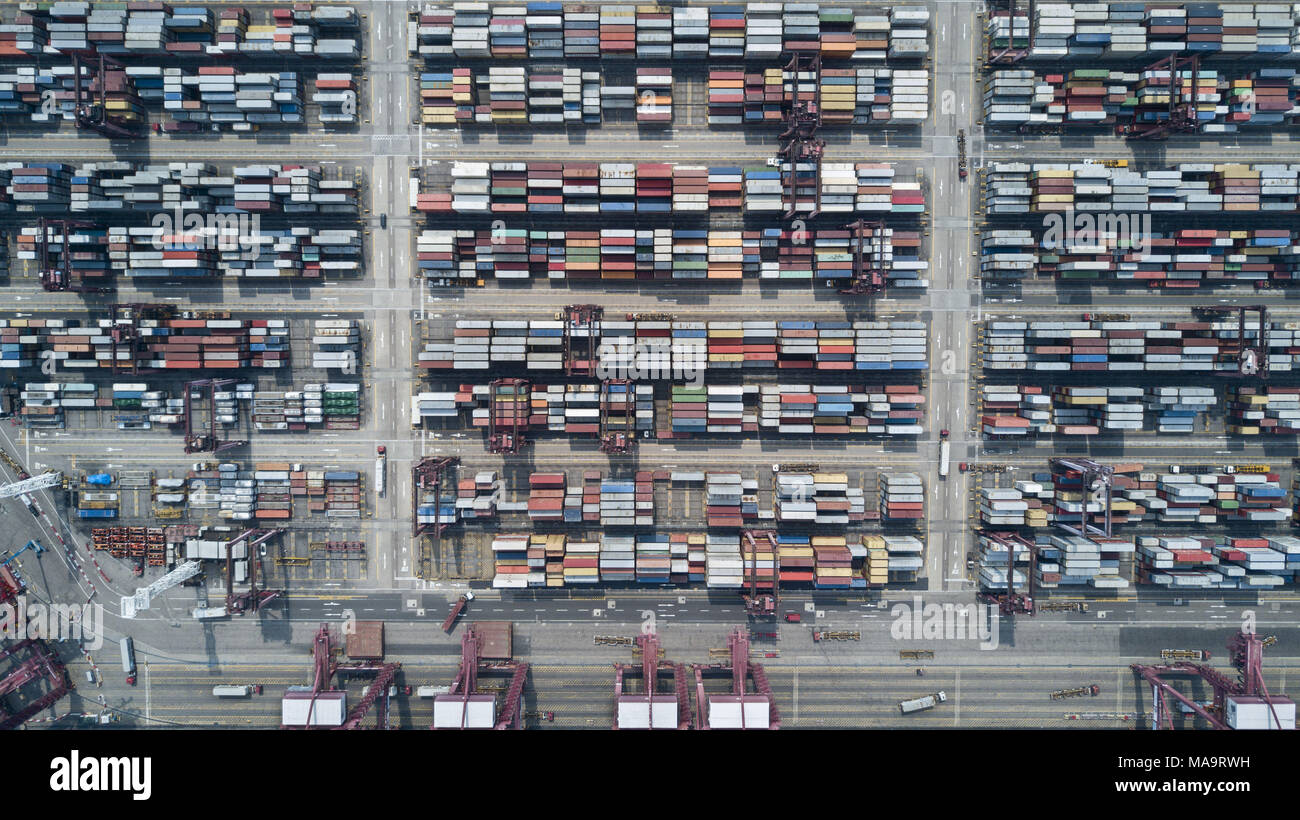 Hong Kong, New Territories, Hong Kong. 30th Mar, 2018. Aerial view of ...
