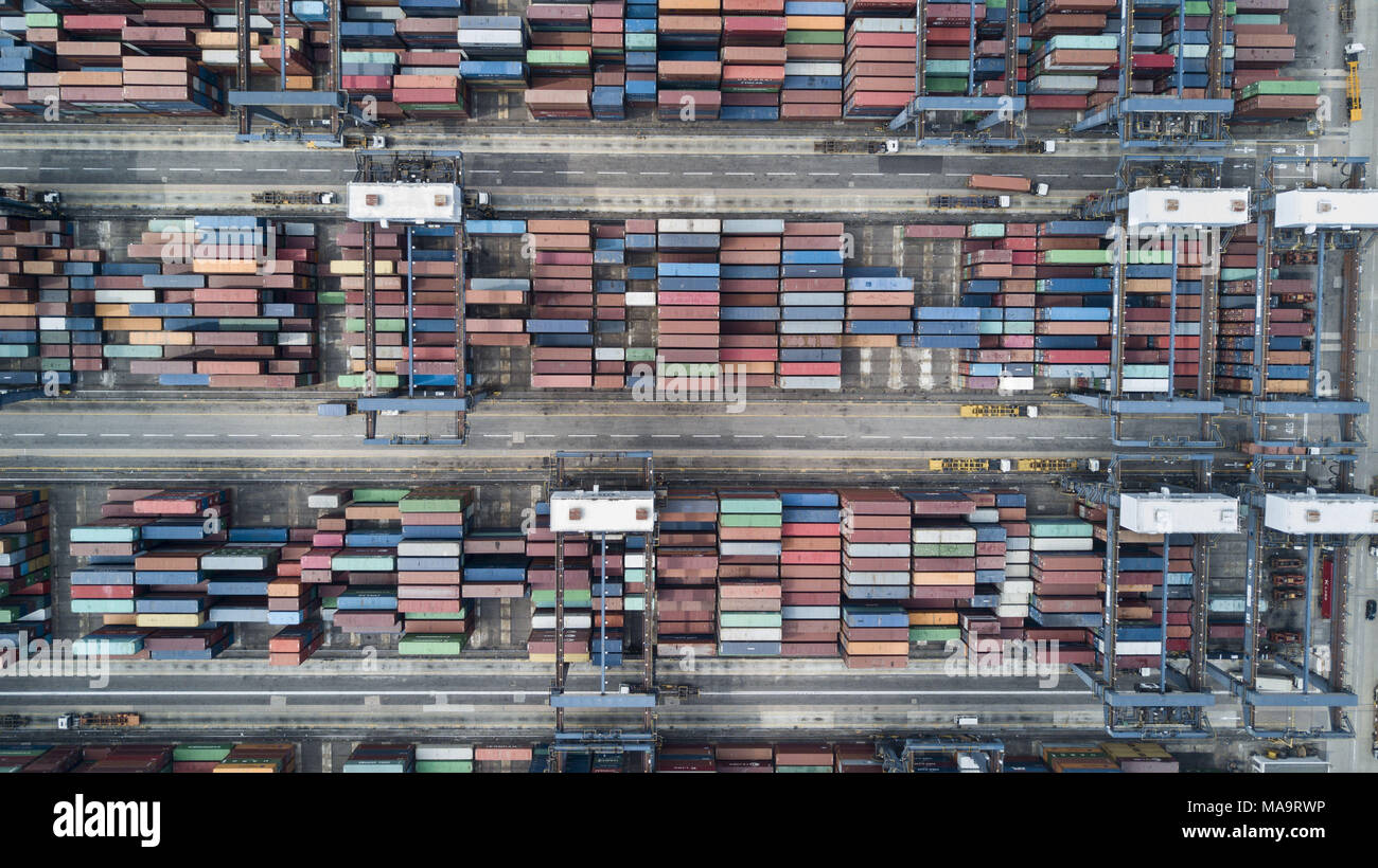 Hong Kong, New Territories, Hong Kong. 30th Mar, 2018. Aerial view of ...