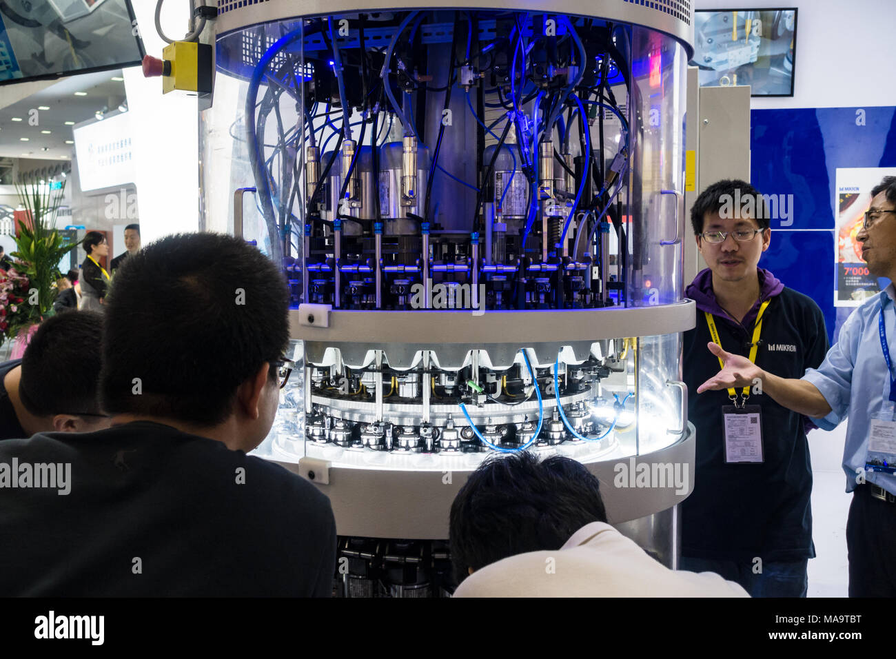 Automation exhibit at fair in Shenzhen, China Stock Photo - Alamy