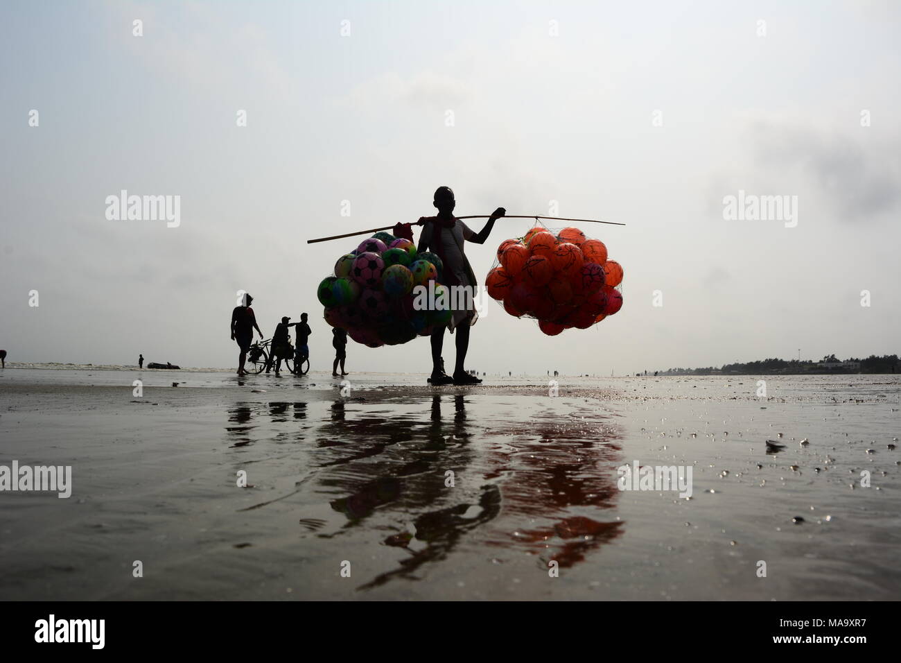 Mandarmani , West Bengal, India. Activities in the beach. Mandarmani is ...