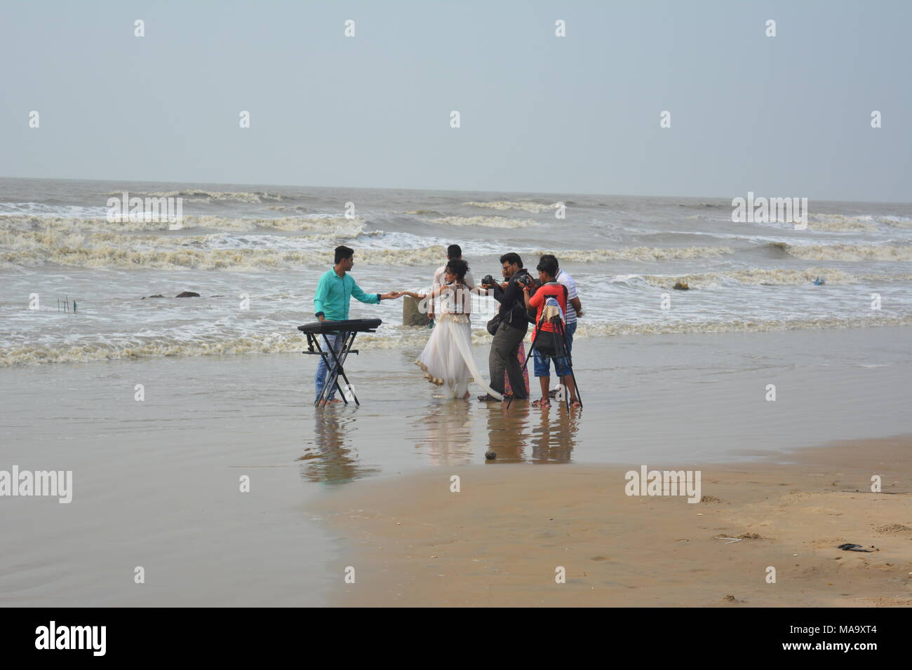 Mandarmani , West Bengal, India. Activities in the beach. Mandarmani is ...
