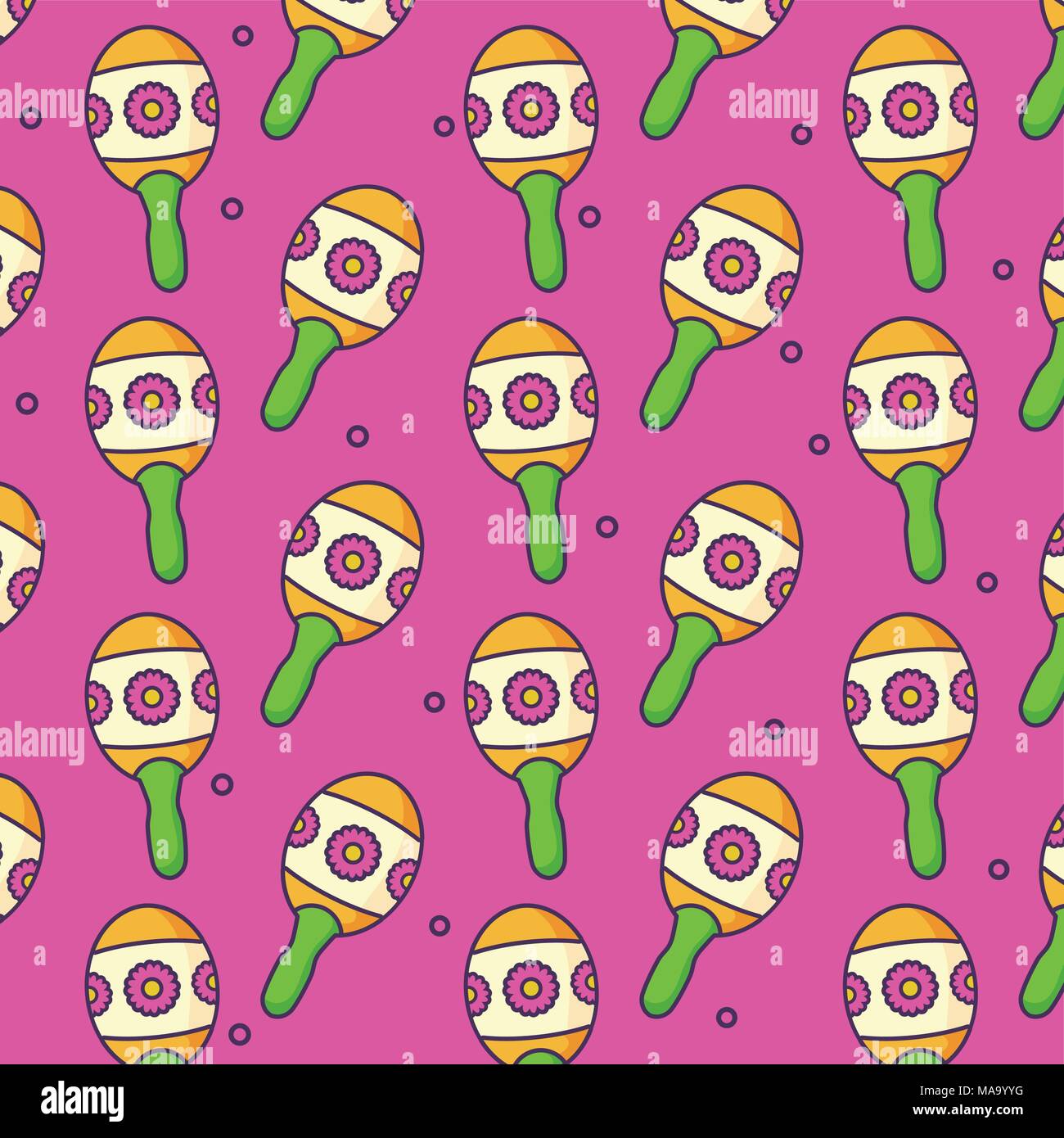mexican maracas background, colorful design. vector illustration Stock ...