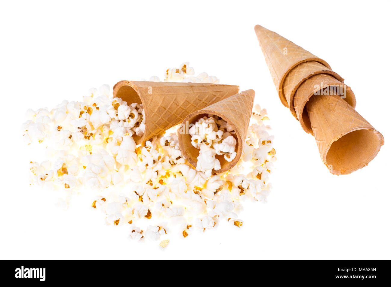 Popcorn in cone hi-res stock photography and images - Alamy