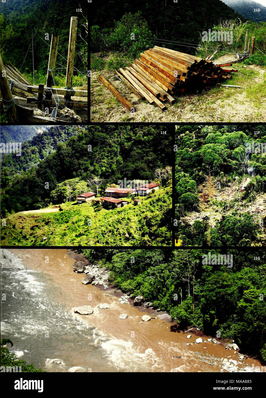 . Ecuador : Cabeceras Cofanes-Chingual Stock Photo - Alamy