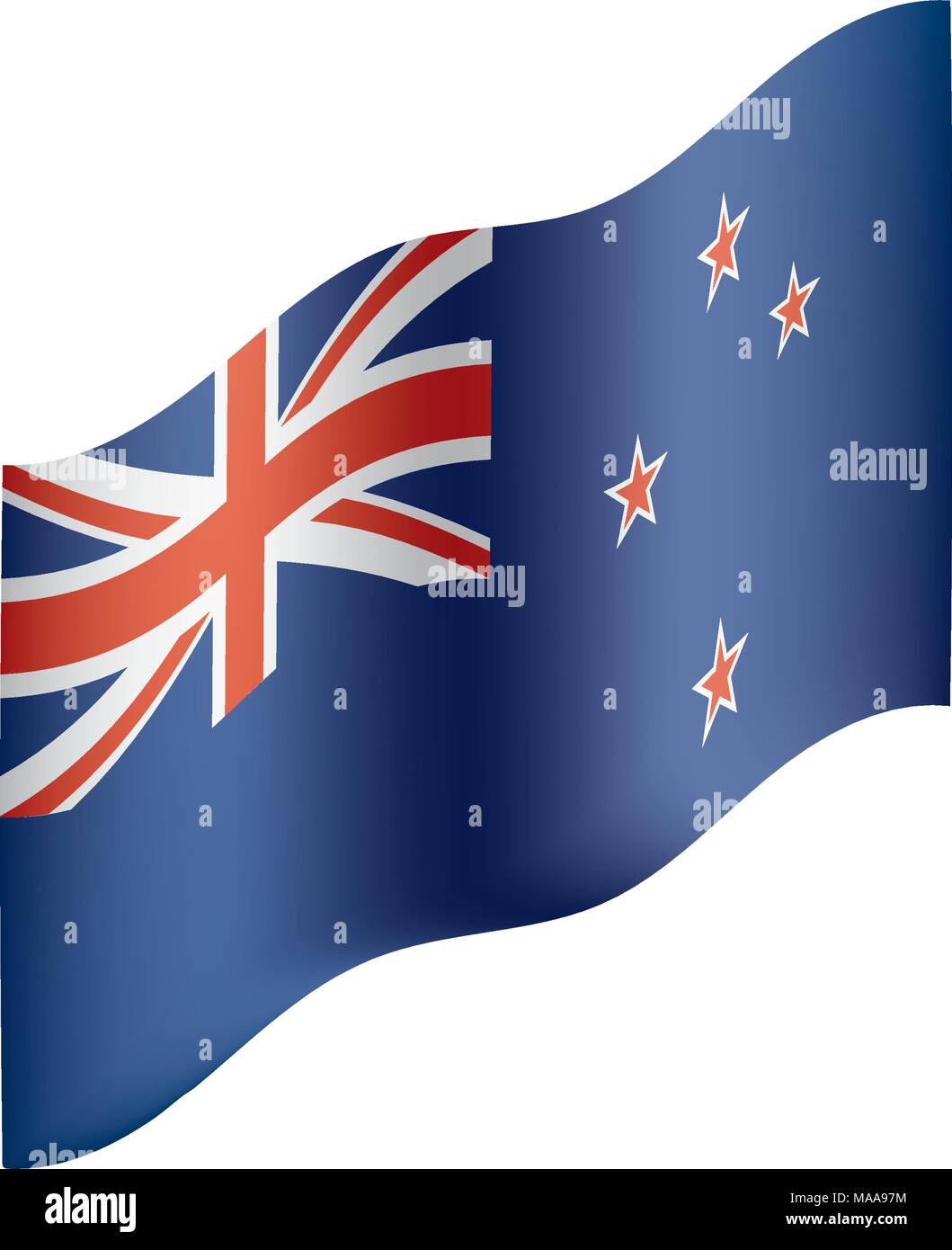 New Zealand flag, vector illustration Stock Vector Image & Art - Alamy