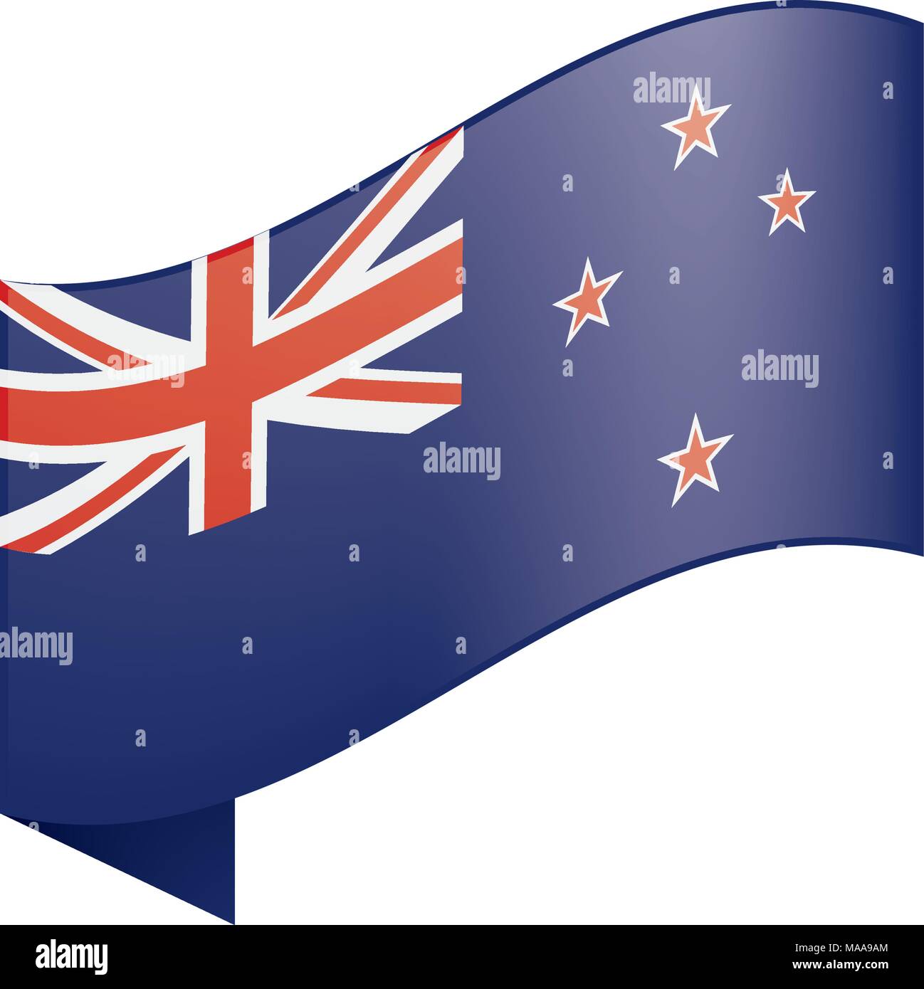 New Zealand flag, vector illustration Stock Vector Image & Art - Alamy
