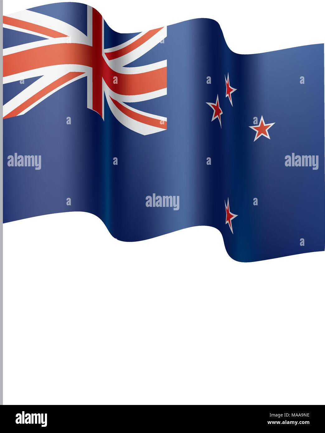 New Zealand flag, vector illustration Stock Vector Image & Art - Alamy