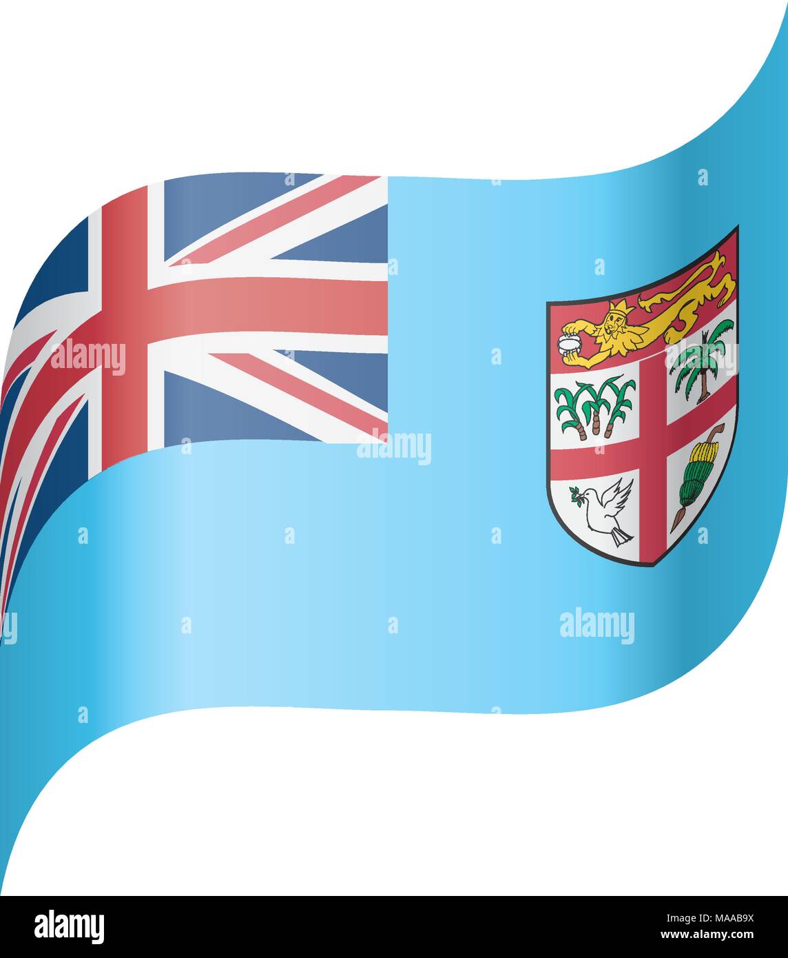 Fiji flag, vector illustration Stock Vector Image & Art - Alamy