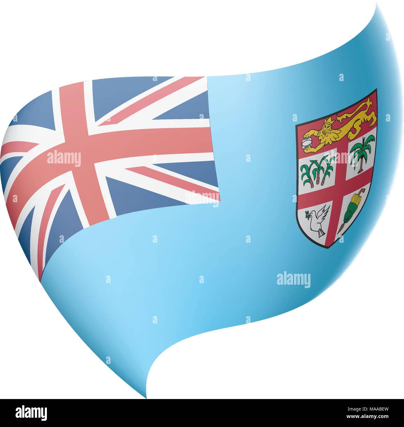 Fiji flag, vector illustration Stock Vector Image & Art - Alamy