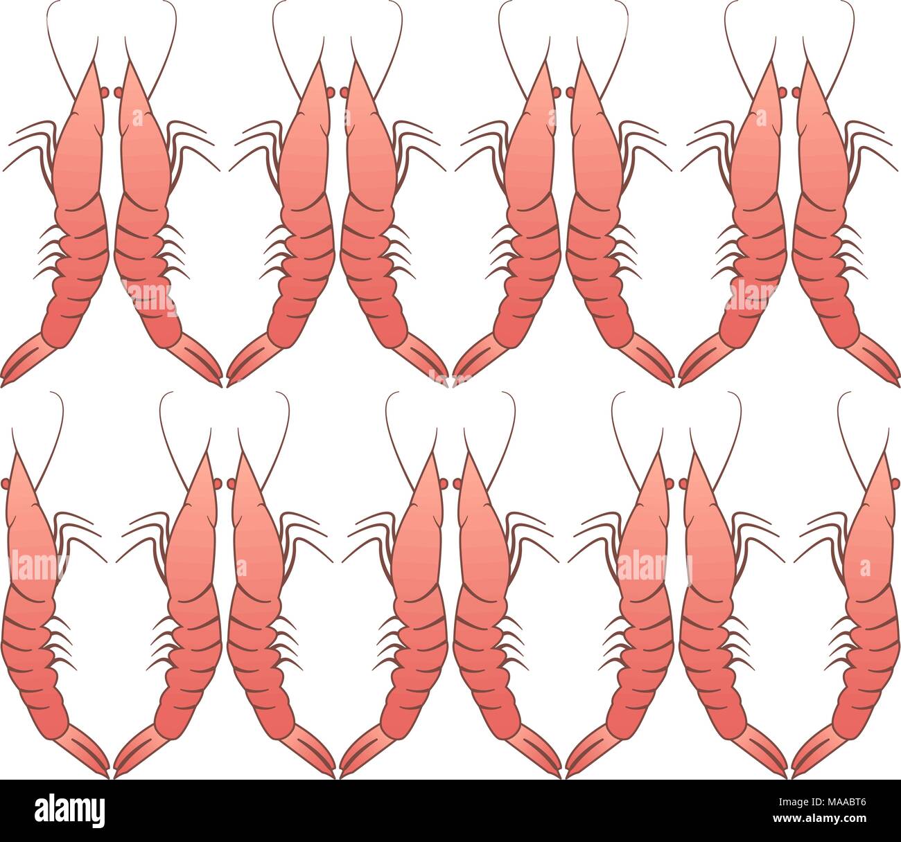 Seamless shrimp pattern hi-res stock photography and images - Alamy