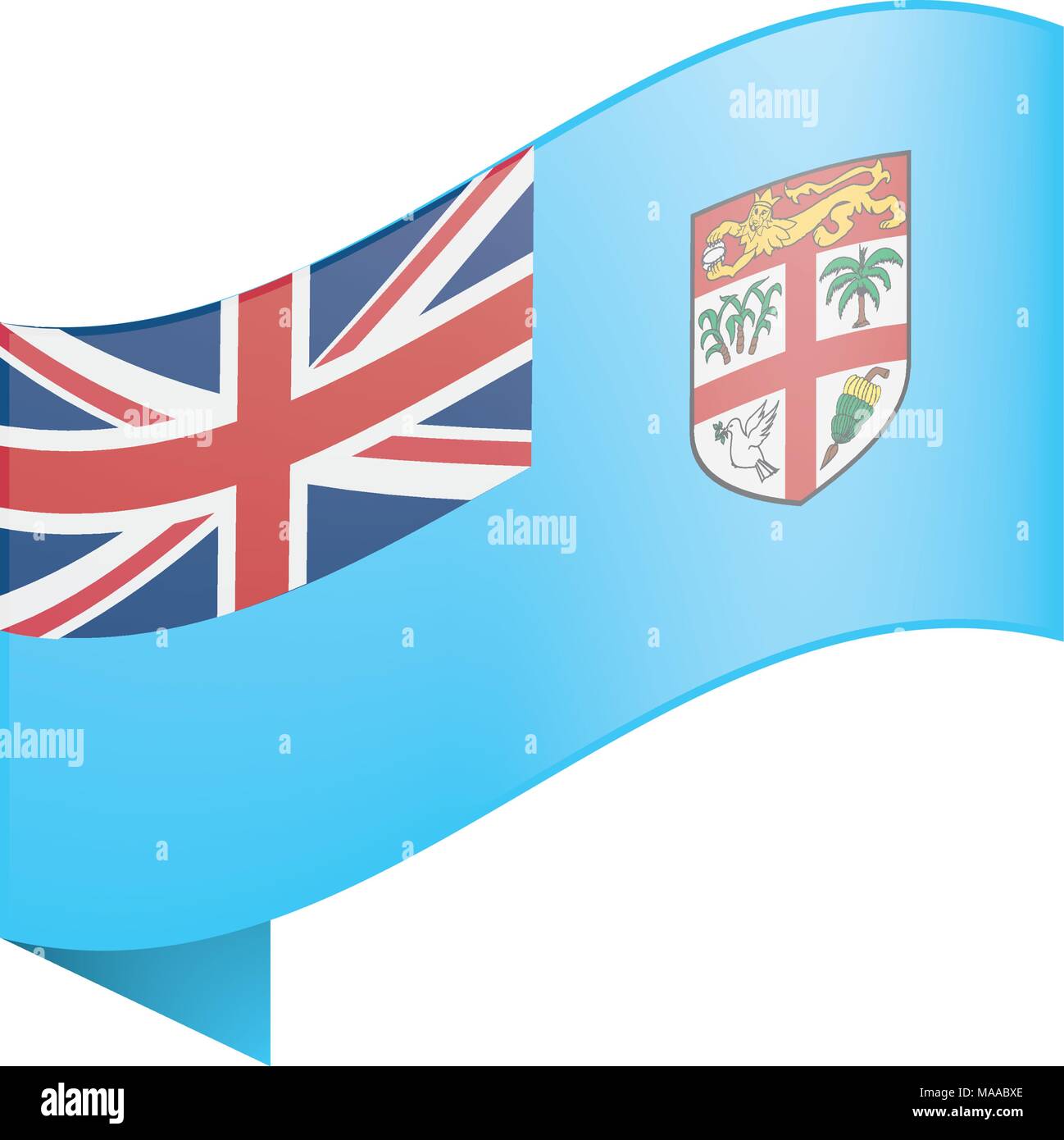 Fiji flag, vector illustration Stock Vector Image & Art - Alamy