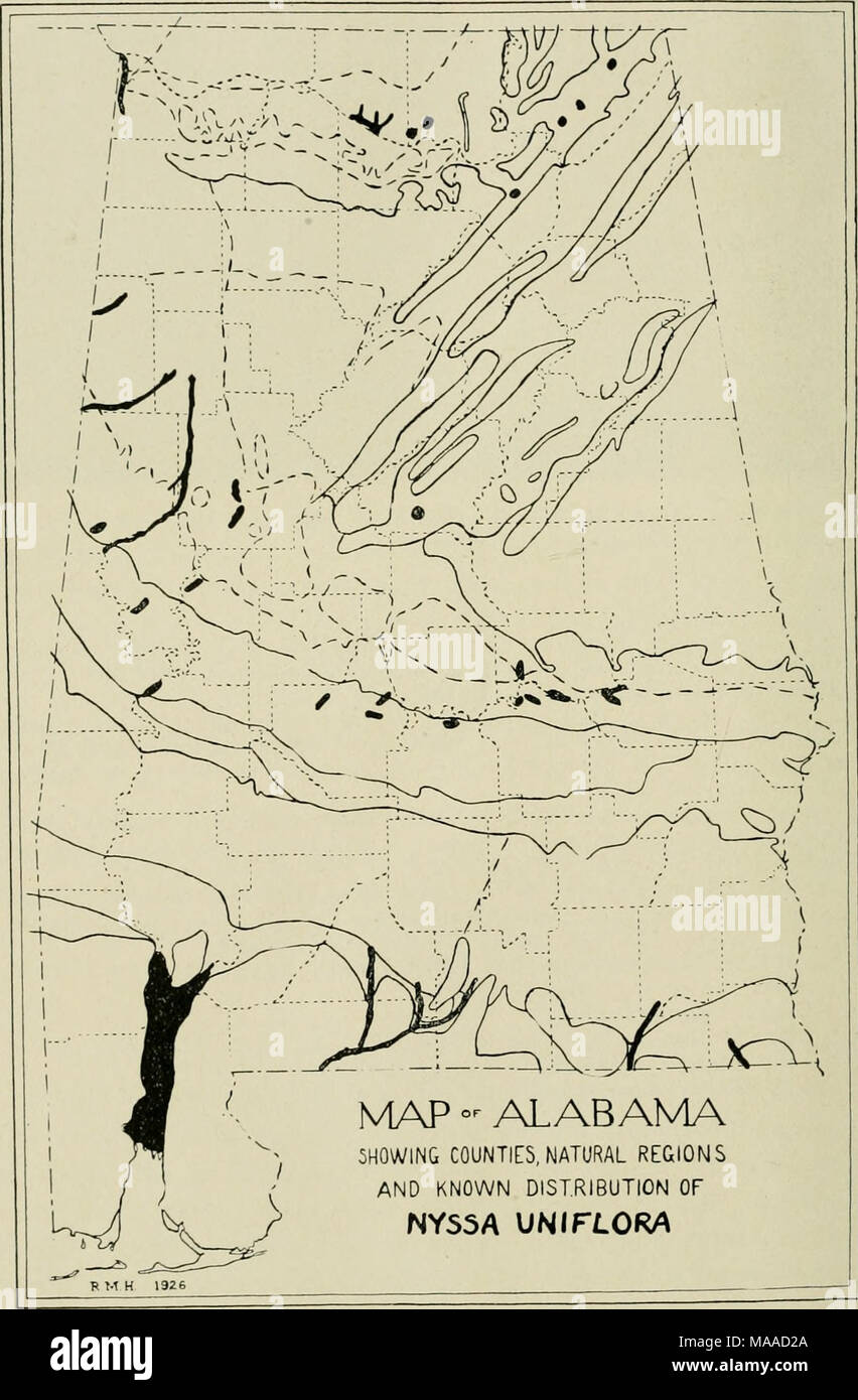 . Economic botany of Alabama . MAP °^ ALABAMA SHOWING COUNTIES, NATURAL ...