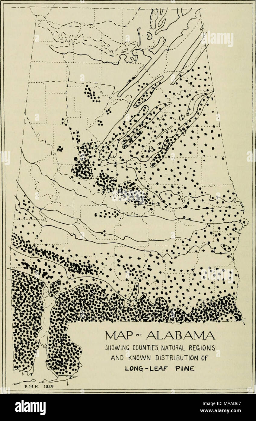. Economic botany of Alabama . MAP °^ ALABAMA SHOWING COUNTIES, NATURAL ...