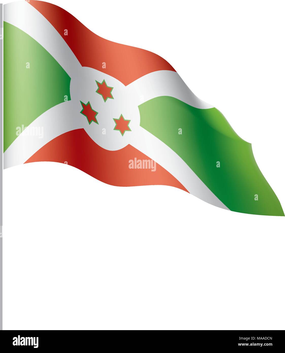 Burundi Flag Vector Illustration Stock Vector Image And Art Alamy