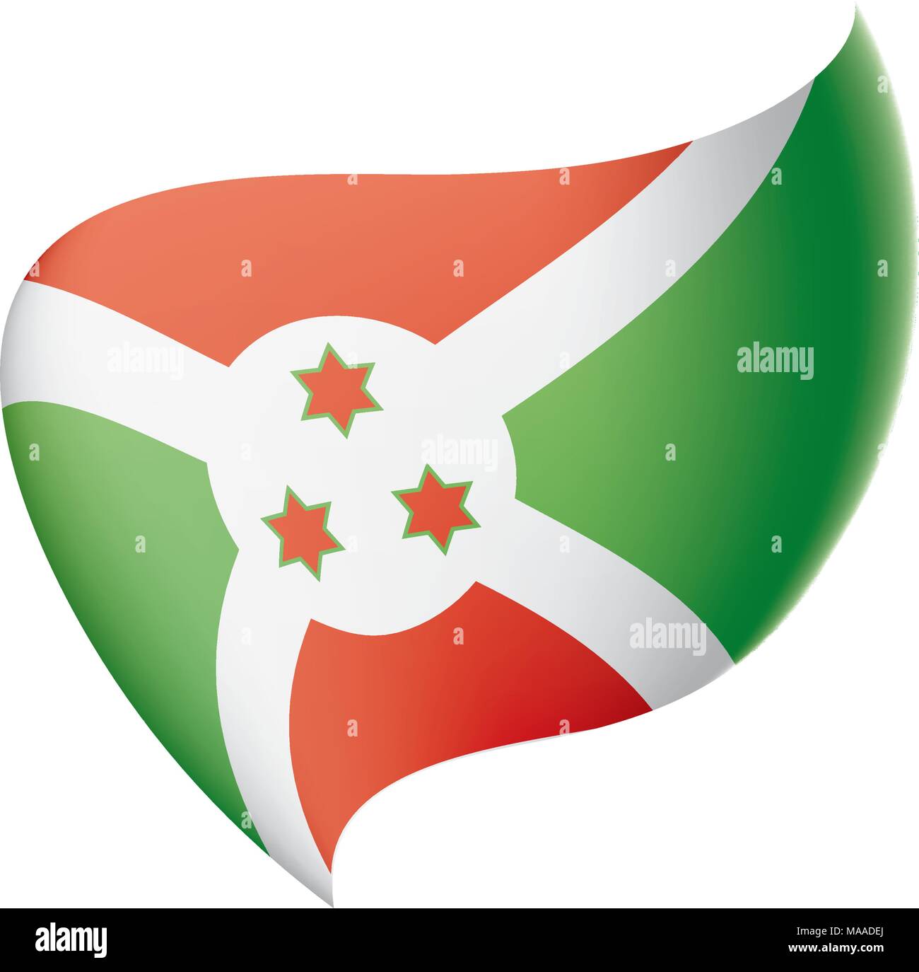 Burundi Flag Vector Illustration Stock Vector Image And Art Alamy