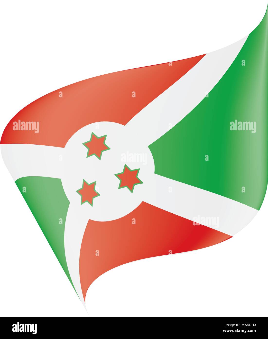 Burundi Flag Vector Illustration Stock Vector Image And Art Alamy