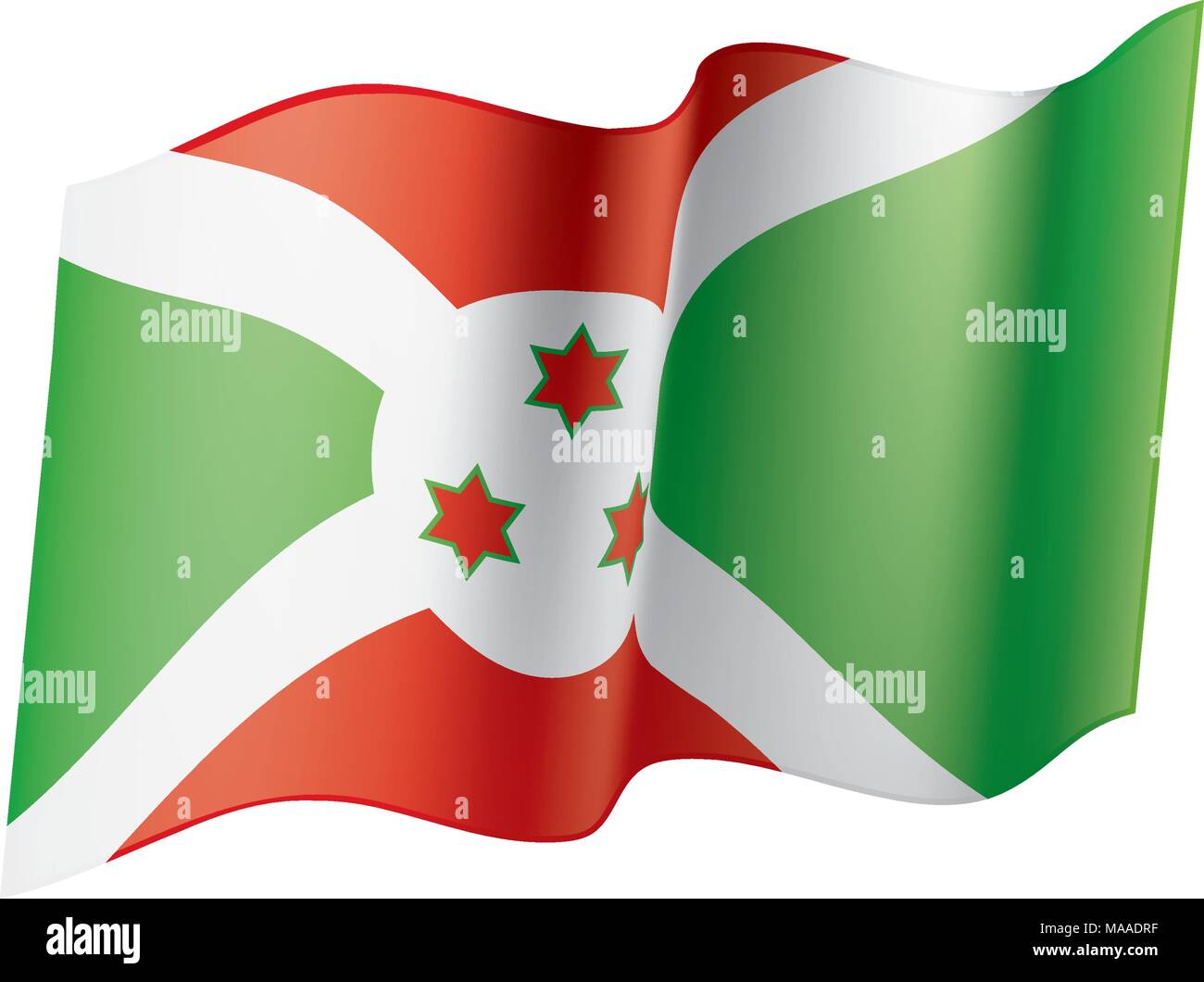 Burundi Flag Vector Illustration Stock Vector Image And Art Alamy