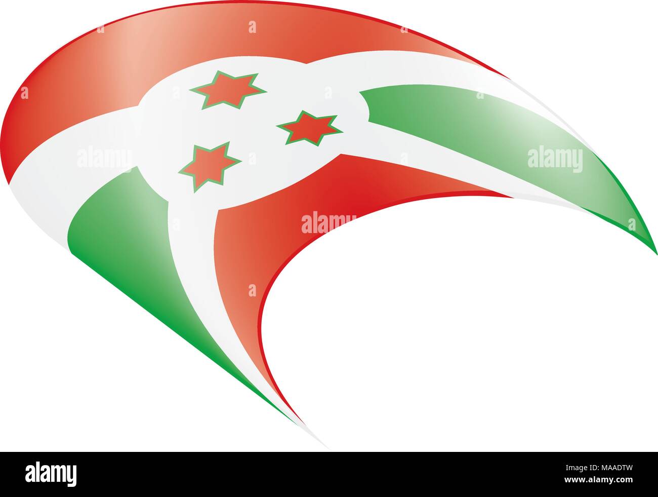 Burundi Flag Vector Illustration Stock Vector Image And Art Alamy