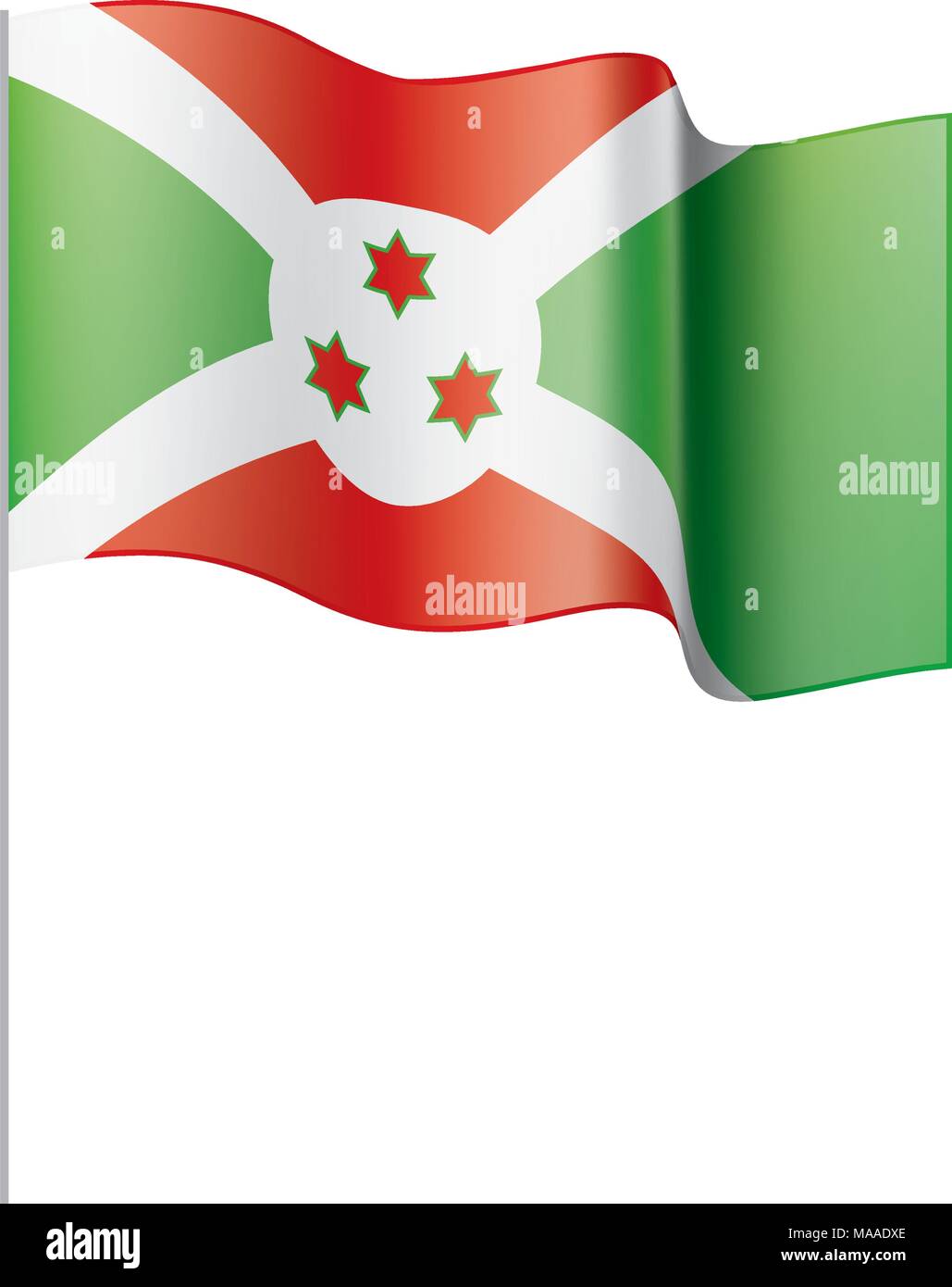 Burundi flag, vector illustration Stock Vector Image & Art - Alamy