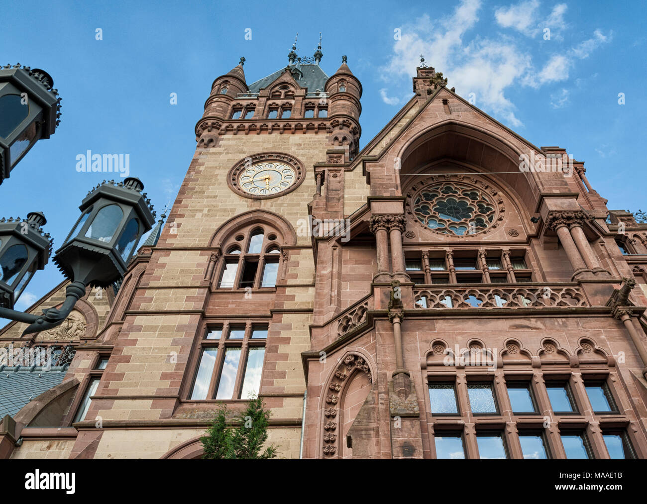 The beautiful Drachenburg Castle near Königswinter, - Bonn, North Rhine ...