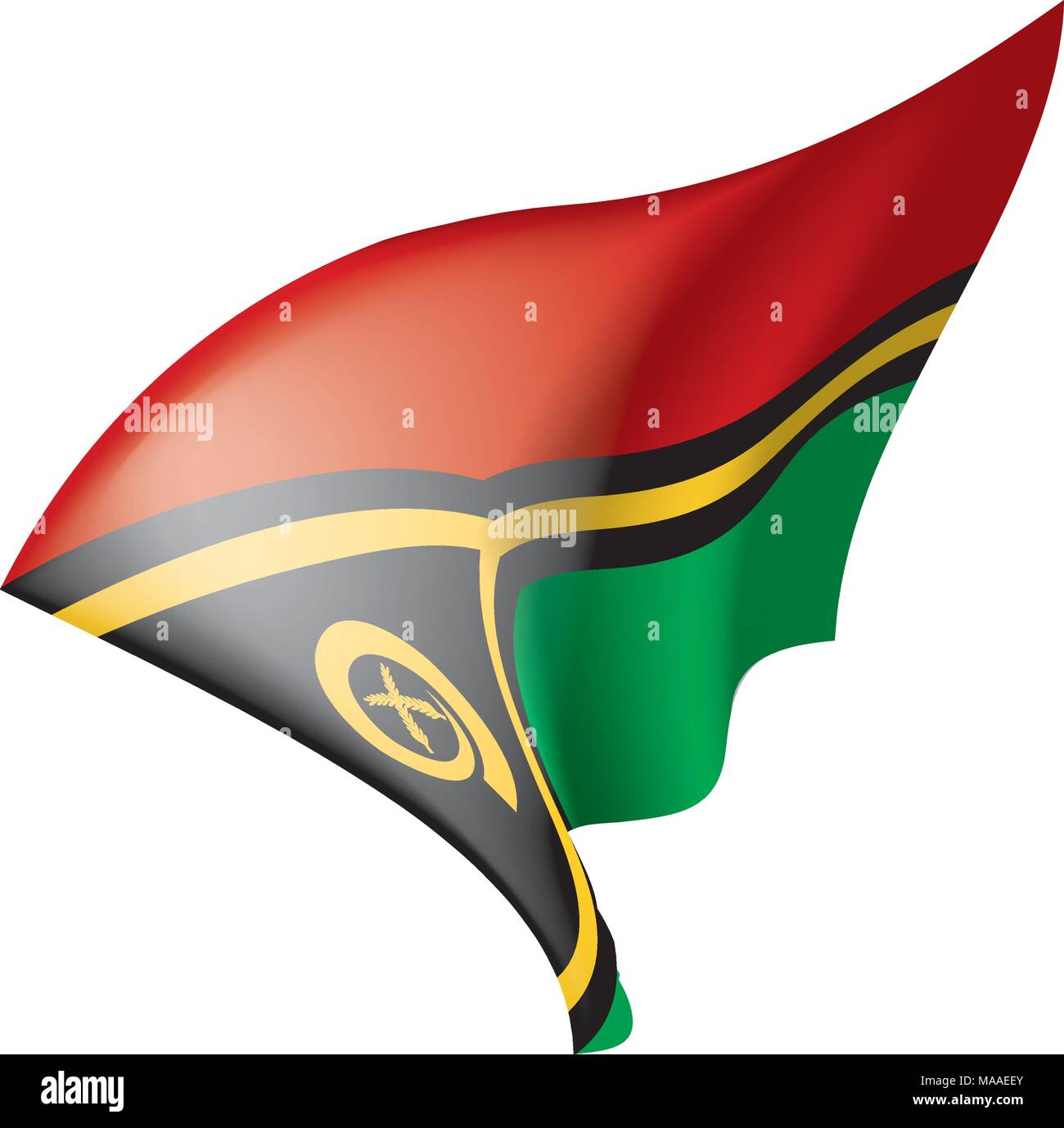 National flag vanuatu red green hi-res stock photography and images - Alamy
